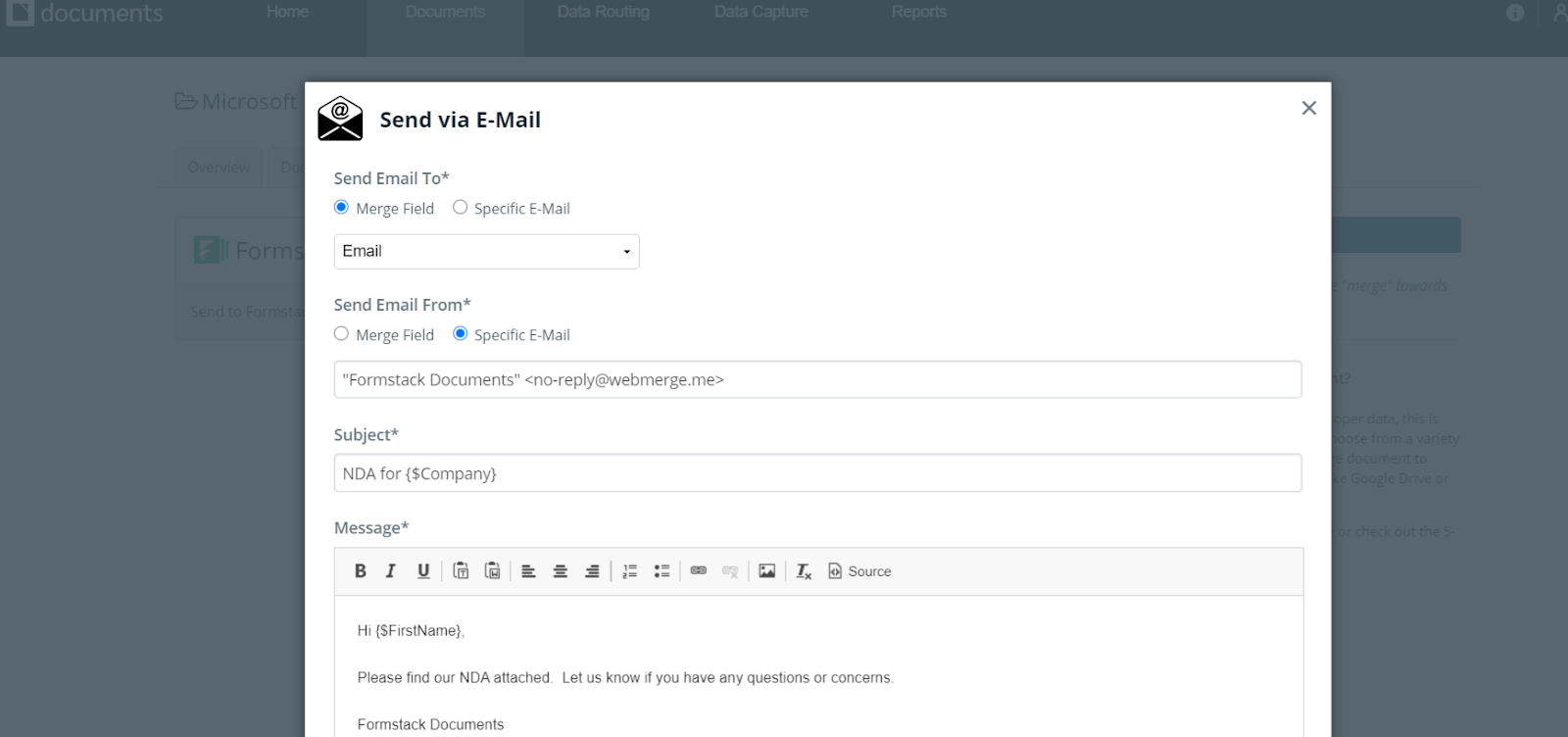 Generate Documents from a Sharepoint List – Formstack