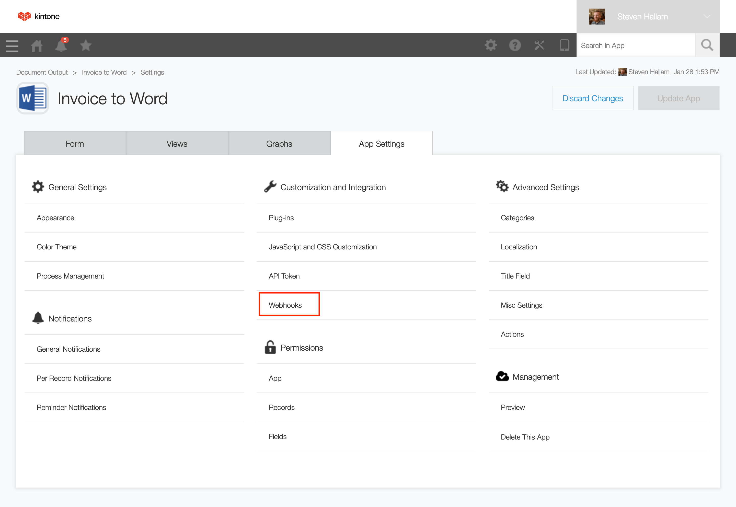 Kintone Integration – Formstack