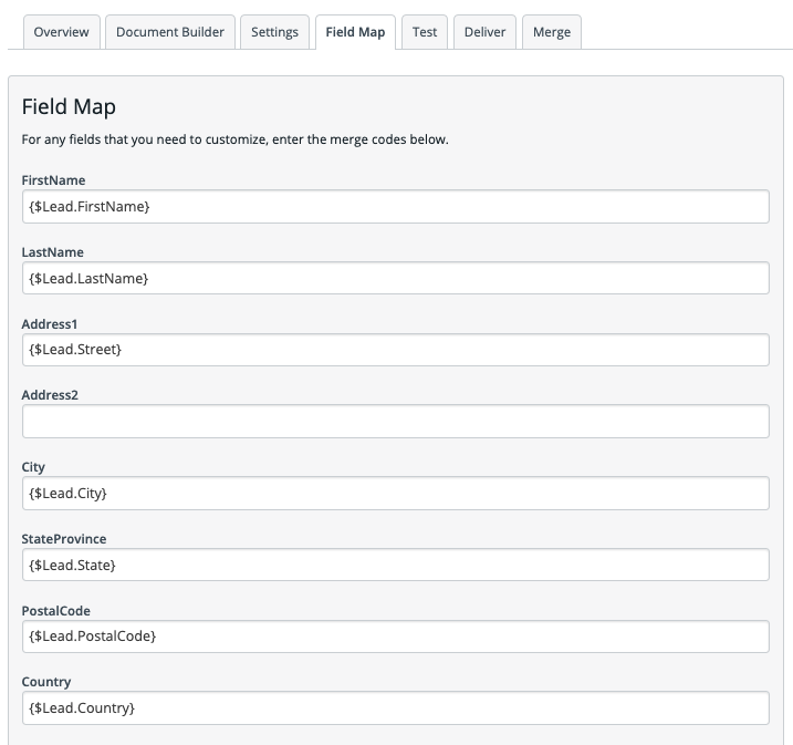 Field Map – Formstack