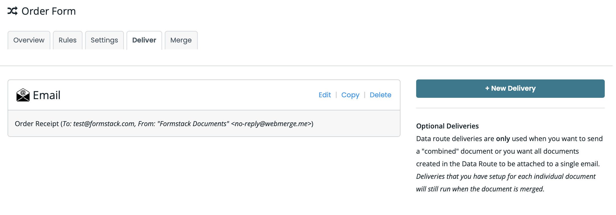 Create or Combine Multiple Documents using Data Routing – Formstack