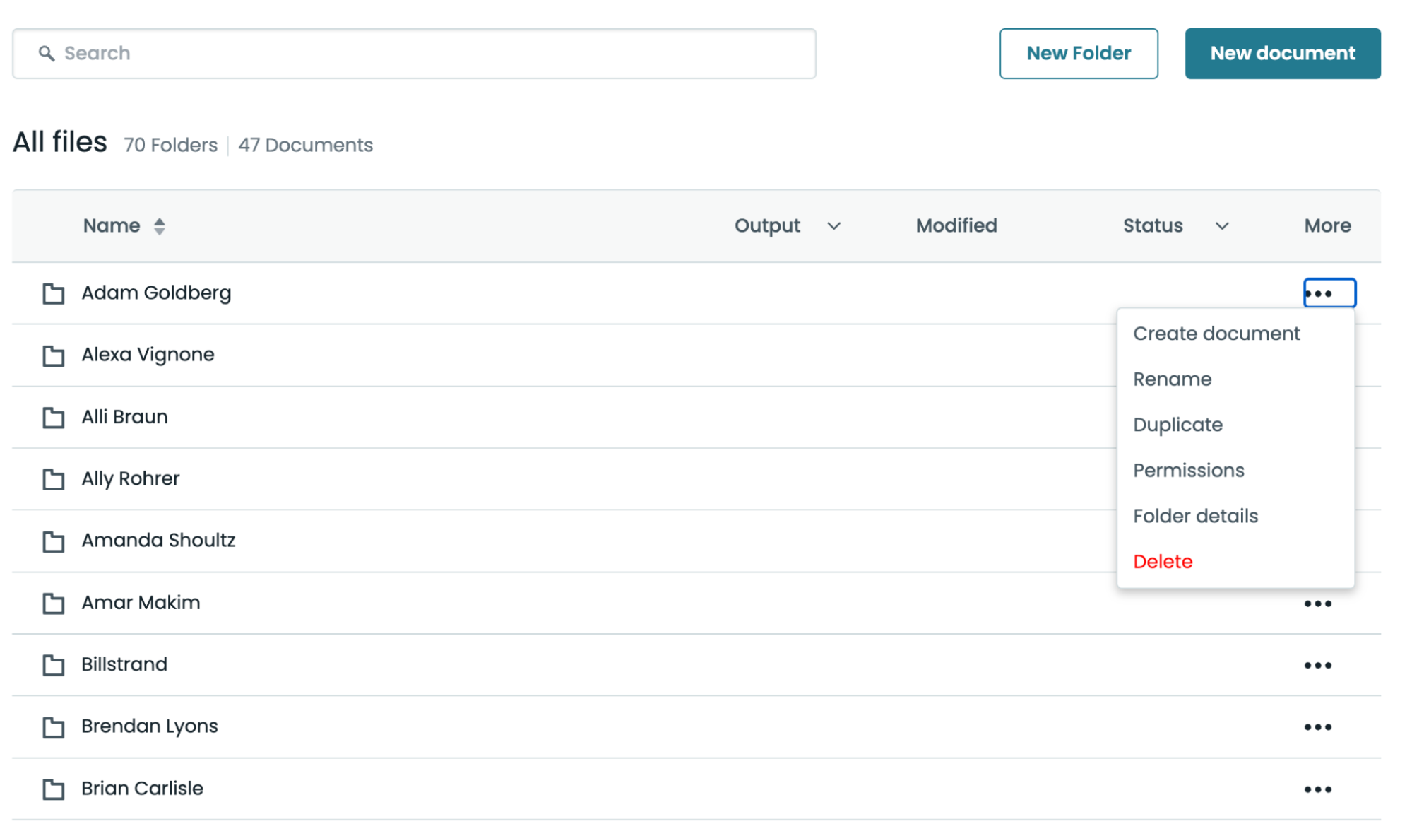 Folder/Subfolder and Document Permissions – Formstack