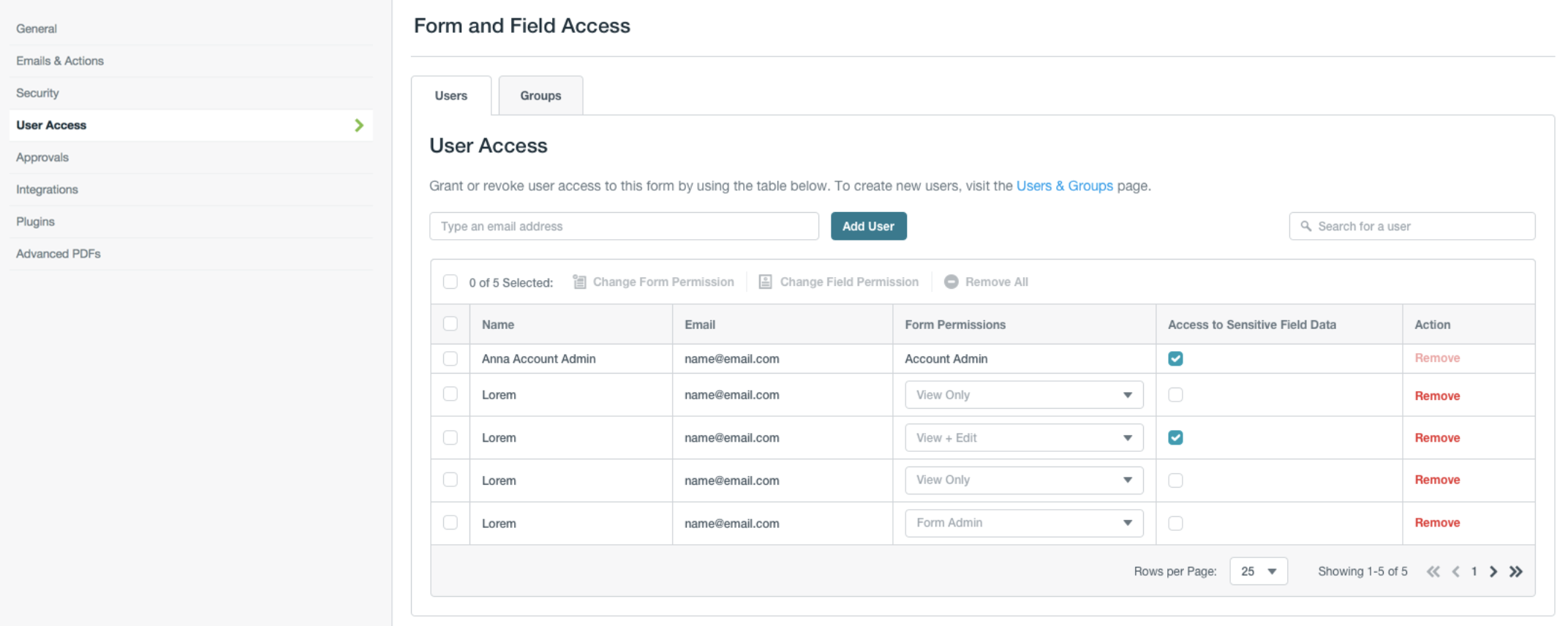 Field Security – Formstack
