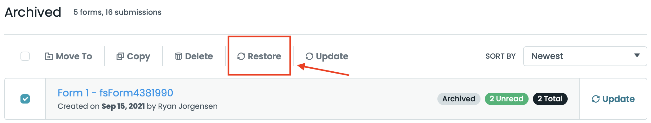How do I deactivate a form and what happens to the form once its ...