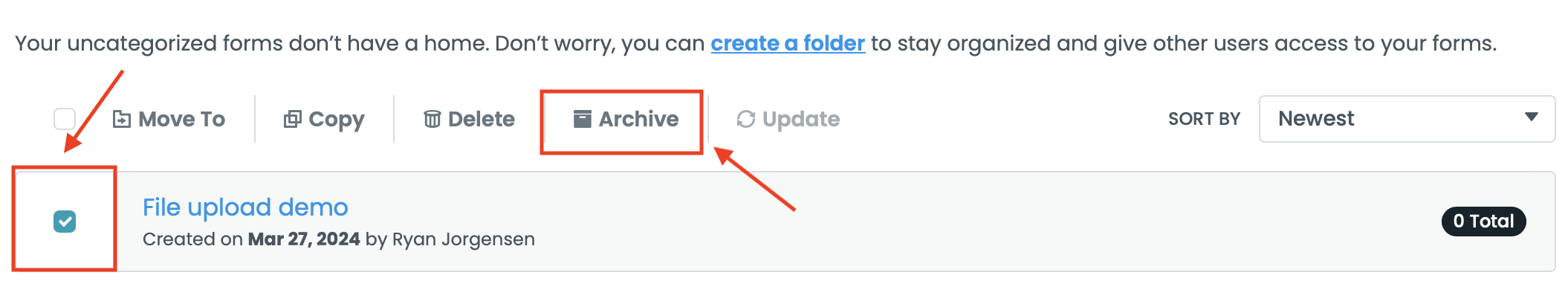 How do I deactivate a form and what happens to the form once its ...