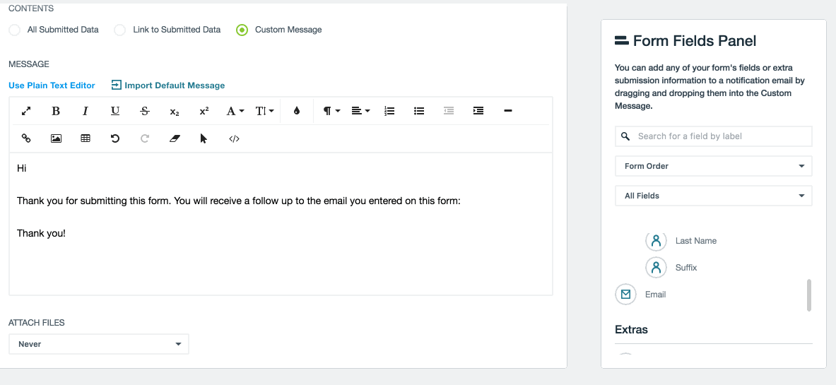 Notification Emails for Formstack Forms – Formstack