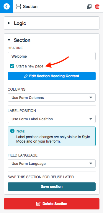 Multi-Page Forms – Formstack