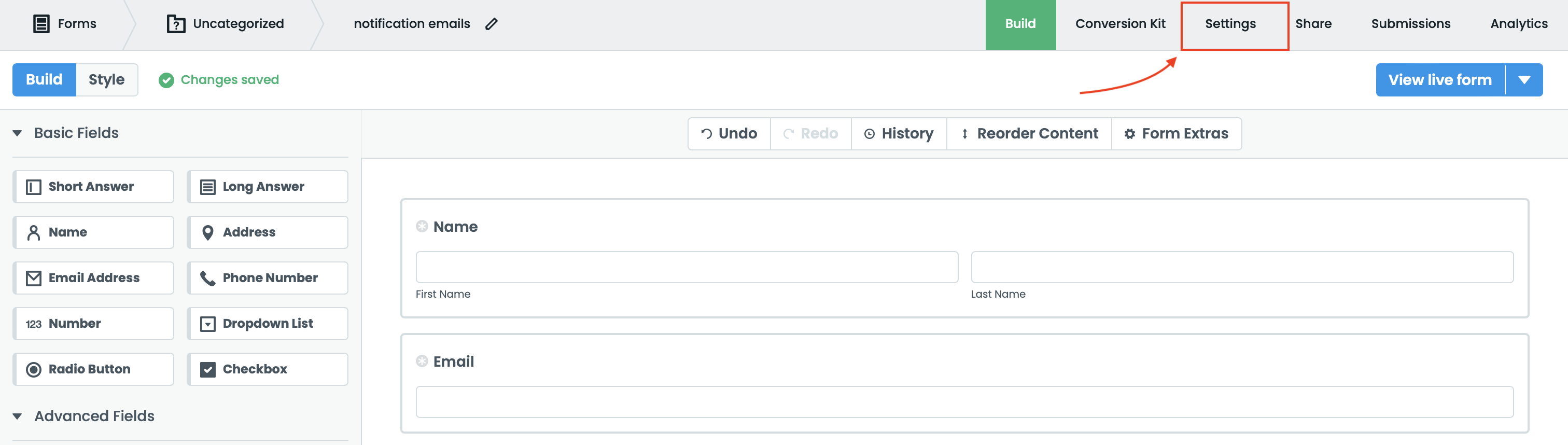 Notification Emails for Formstack Forms – Formstack