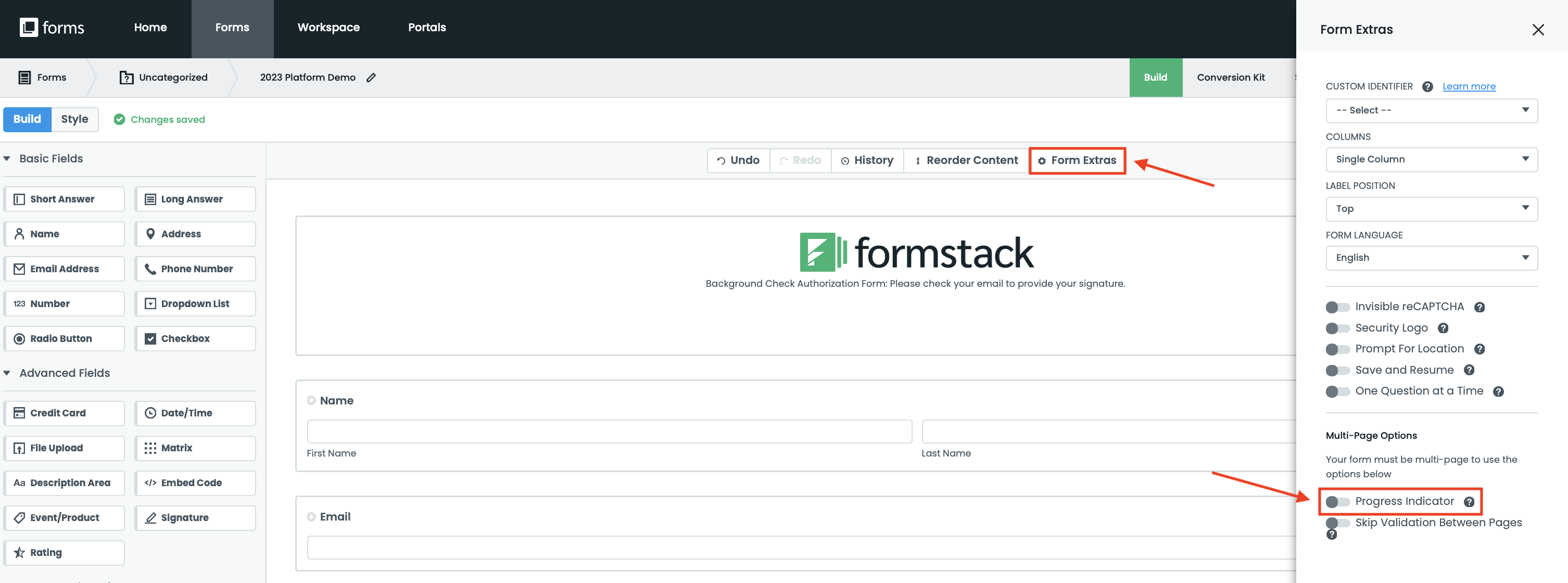 Multi-Page Forms – Formstack