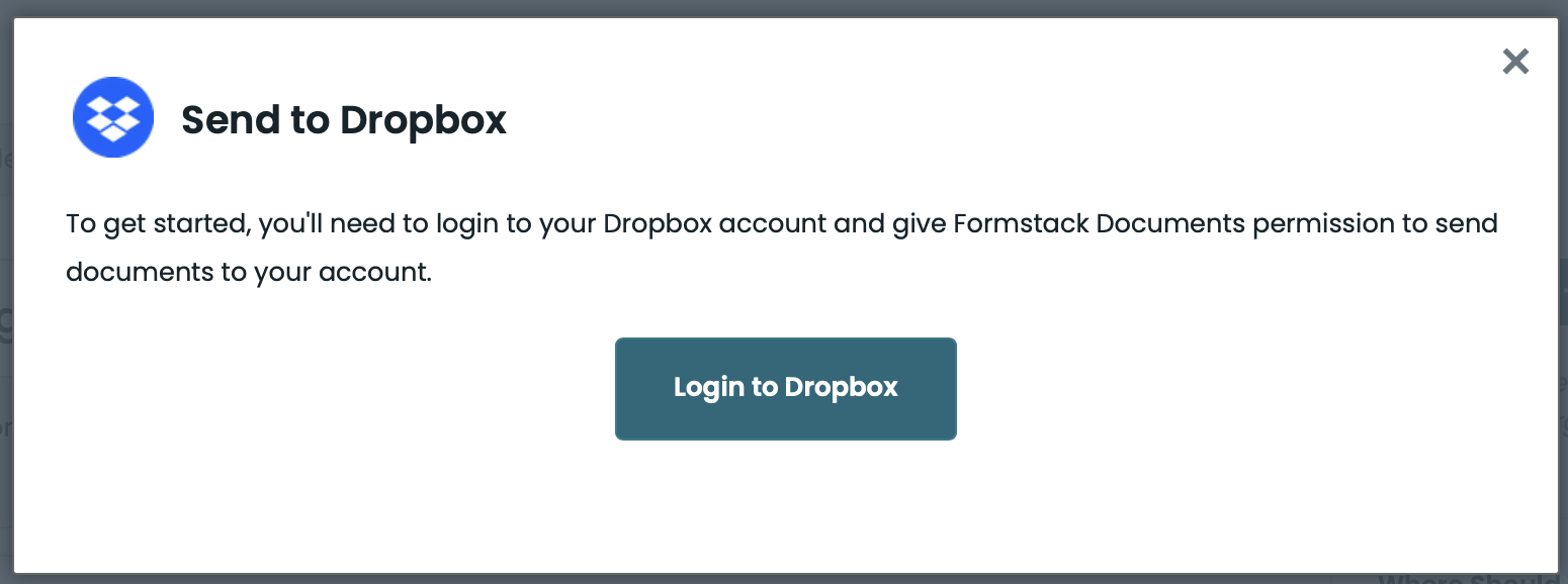 Setting up a Dropbox Delivery with Formstack Documents – Formstack
