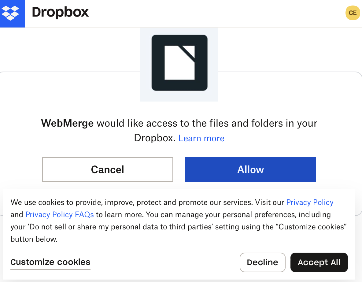 Setting up a Dropbox Delivery with Formstack Documents – Formstack