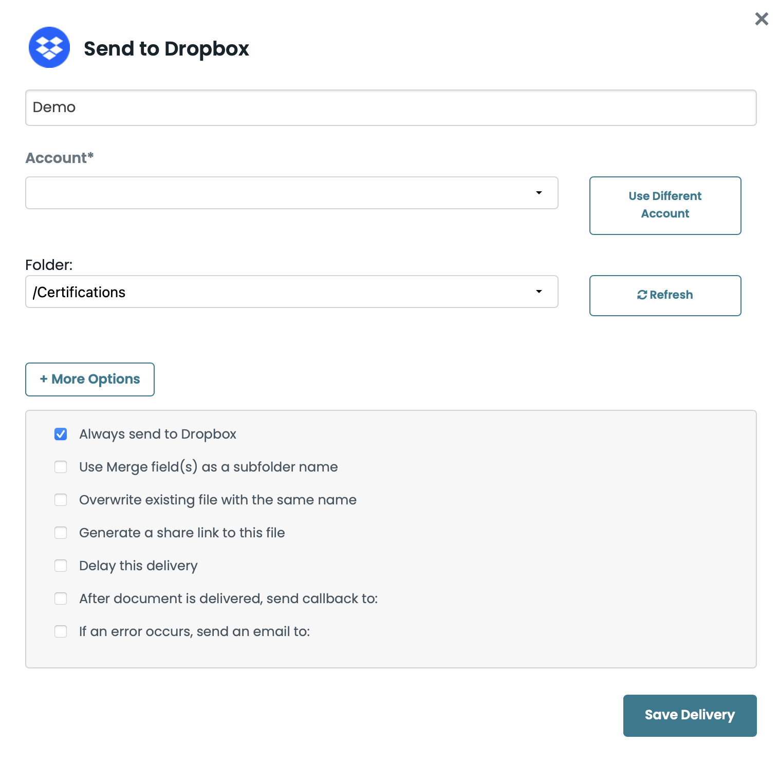 Setting up a Dropbox Delivery with Formstack Documents – Formstack
