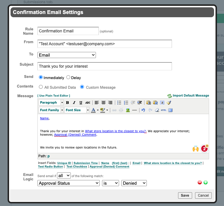 Submission Form Approvals Overview – Formstack