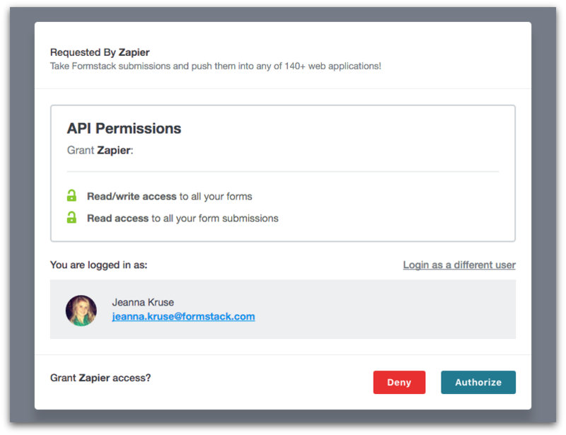 Formstack Integrations by Zapier – Formstack