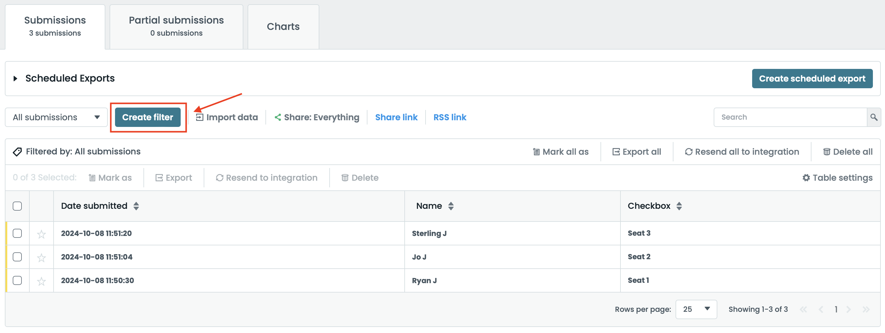 Search for Data in Submissions – Formstack
