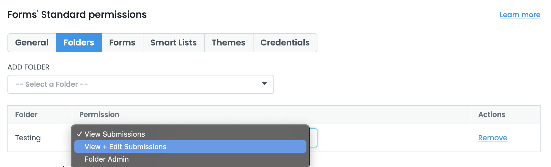 Permissions FAQs – Formstack