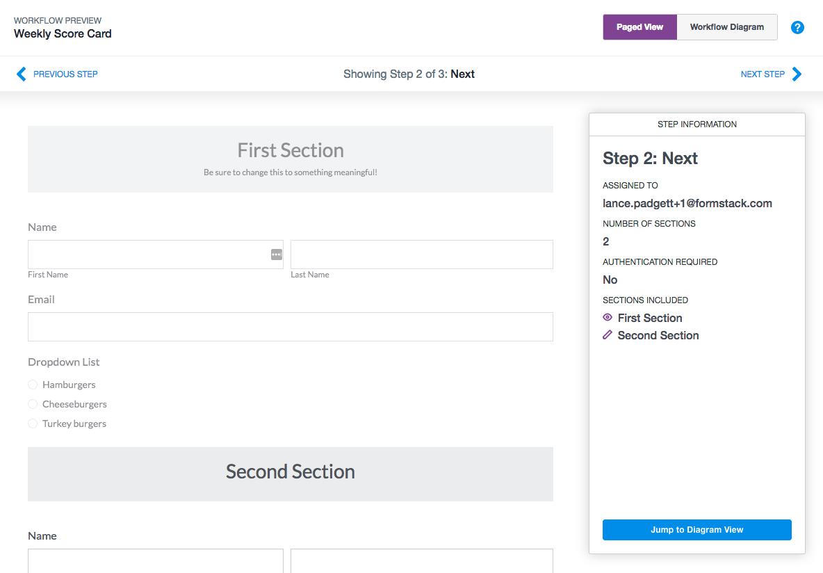 Workflow Form Preview – Formstack