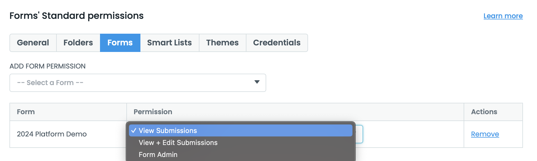 Permissions FAQs – Formstack
