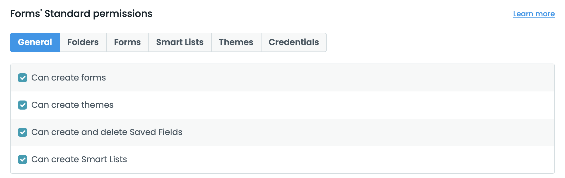 Permissions FAQs – Formstack