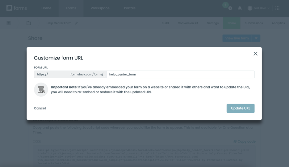 Link and Embed Published Forms – Formstack