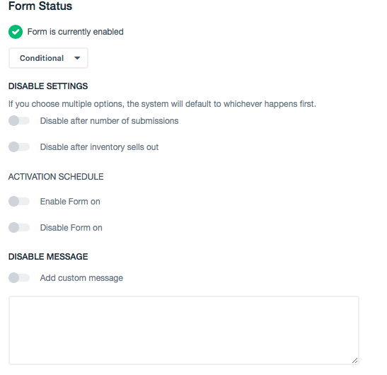 Automatic Form Deactivation – Formstack