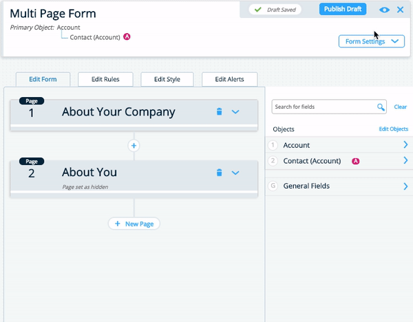Creating a Multi-Page Form – Formstack