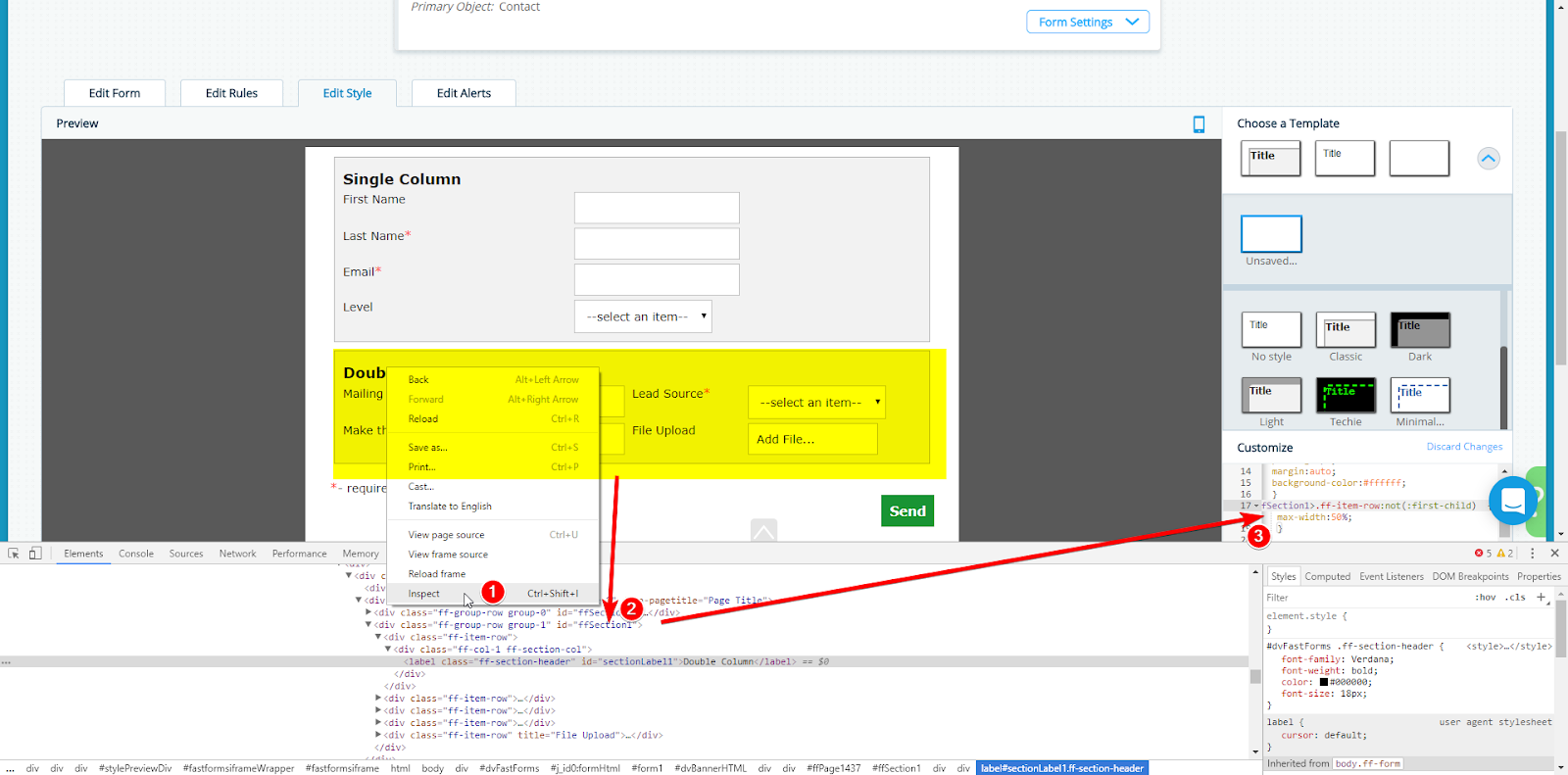 Add Columns to a Specific Section of Your Form With CSS – Formstack