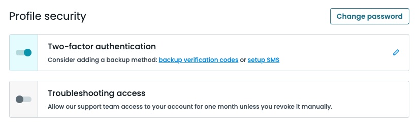 Two Factor Authentication – Formstack