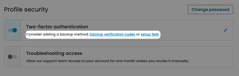 Two Factor Authentication – Formstack