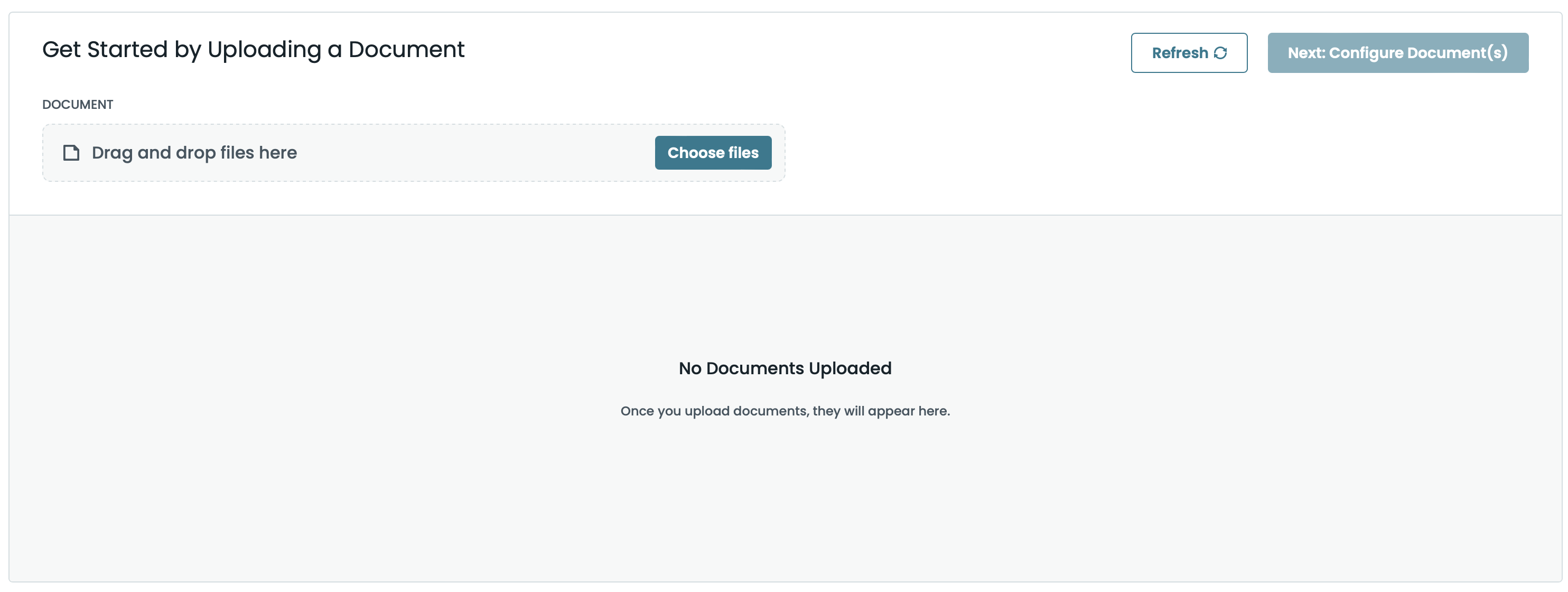 Step 1- Adding Document(s) – Formstack