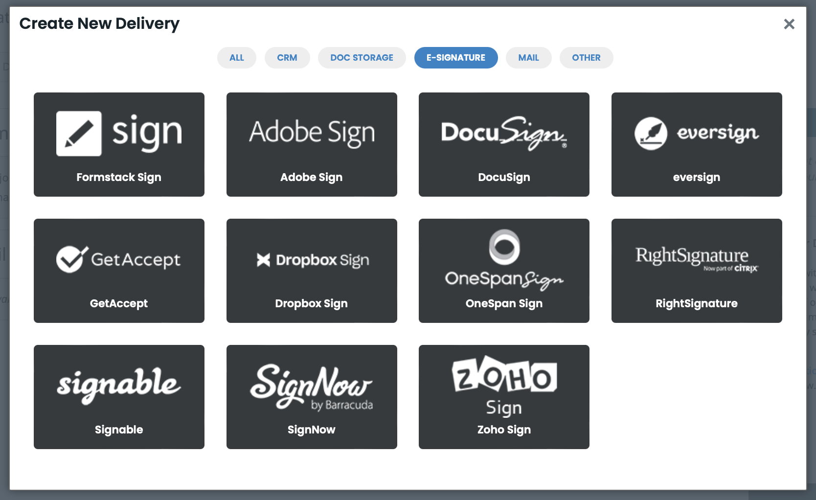 Integration - Formstack Sign in Formstack Documents – Formstack