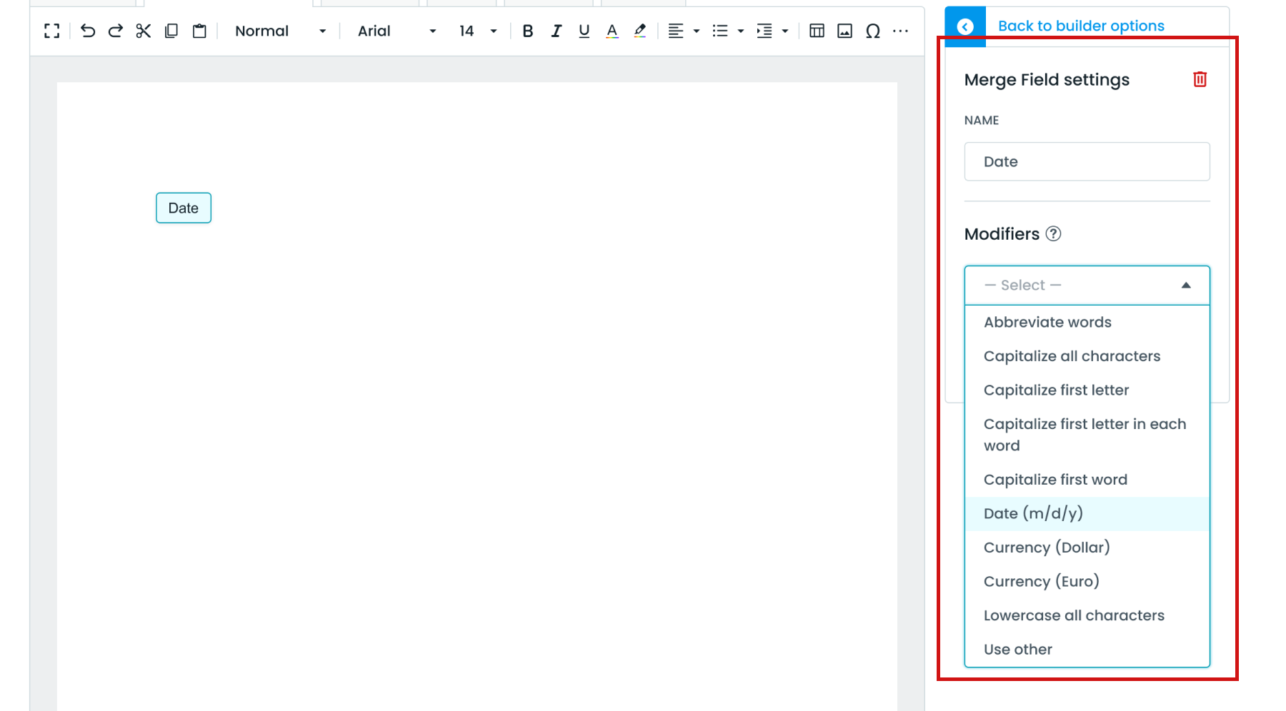 Format Merge Field Data – Formstack