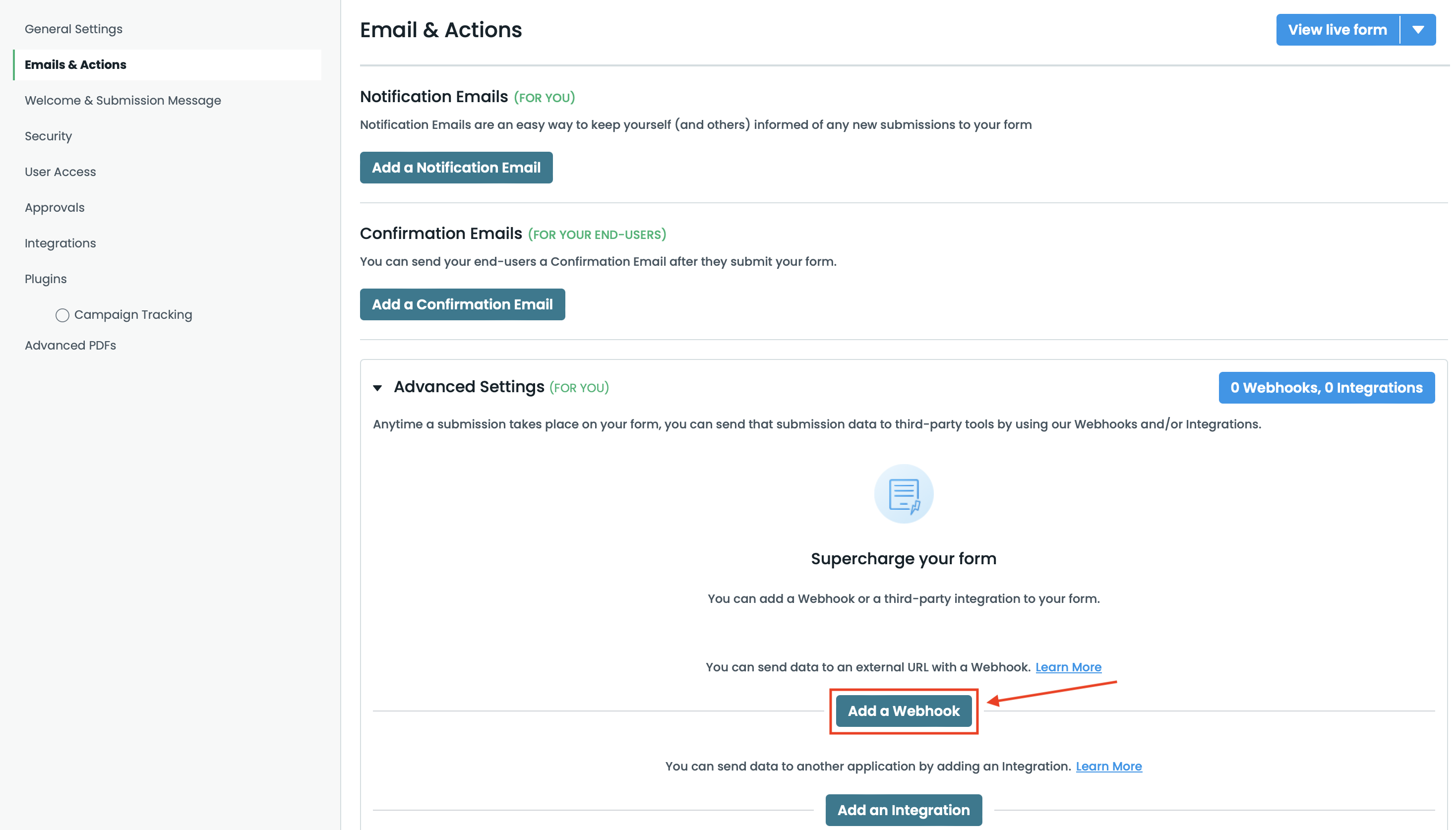 Sending Full Credit Card data via Webhook – Formstack
