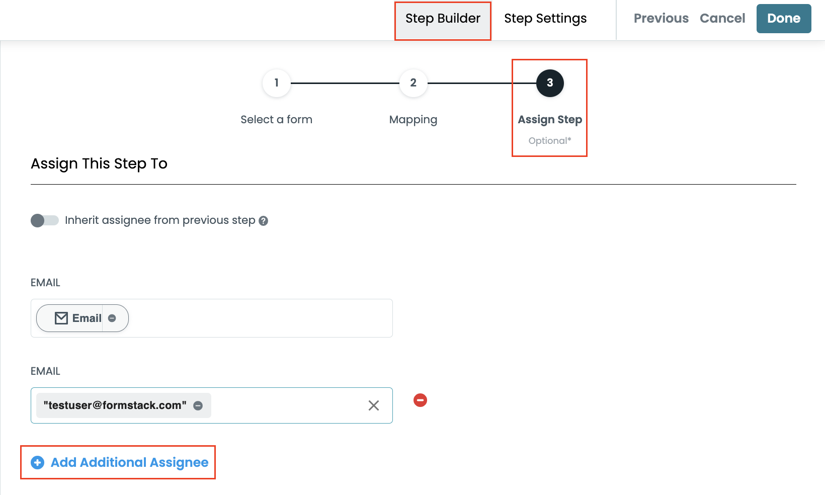 How to assign a Workflow step – Formstack