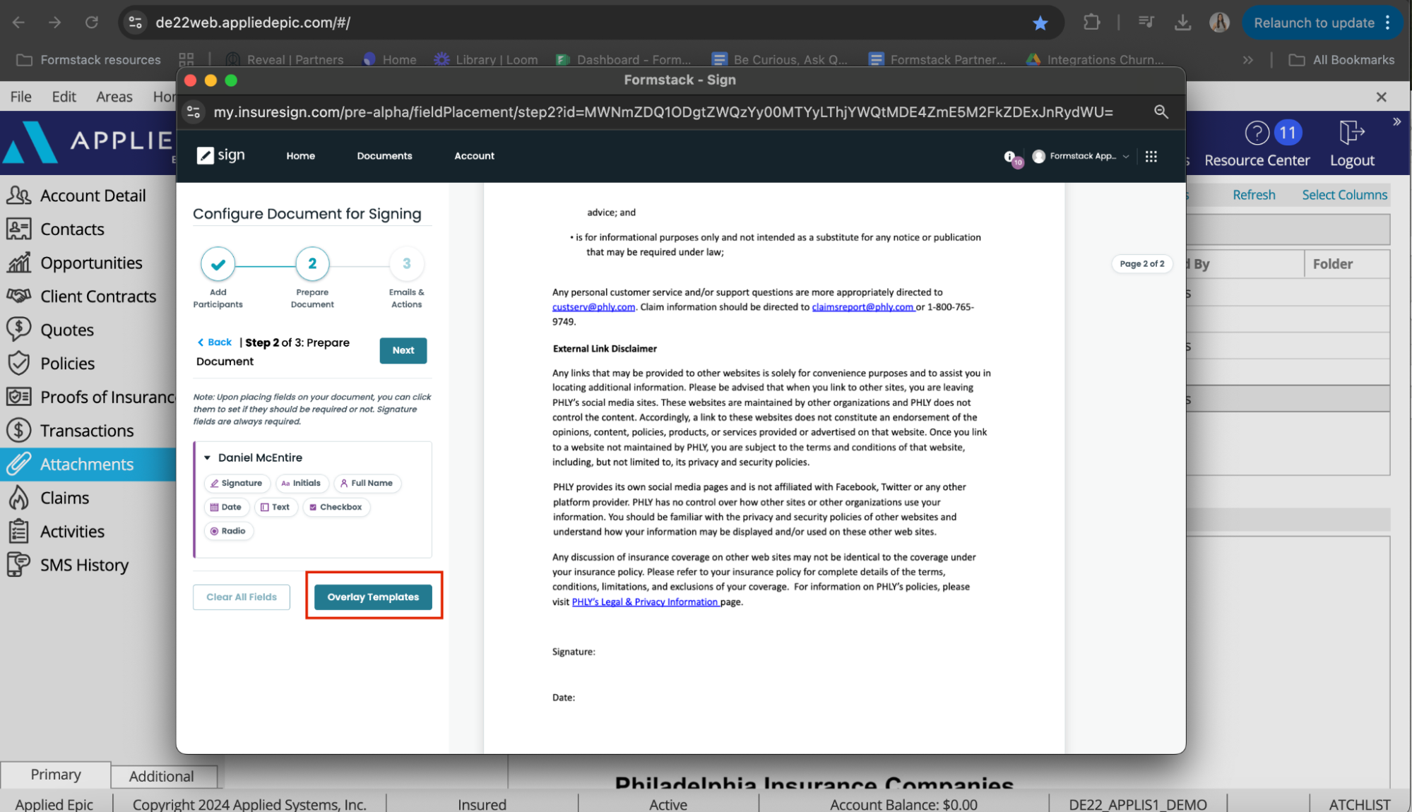 How to Use Field Overlay Templates in Formstack Sign for Documents from ...