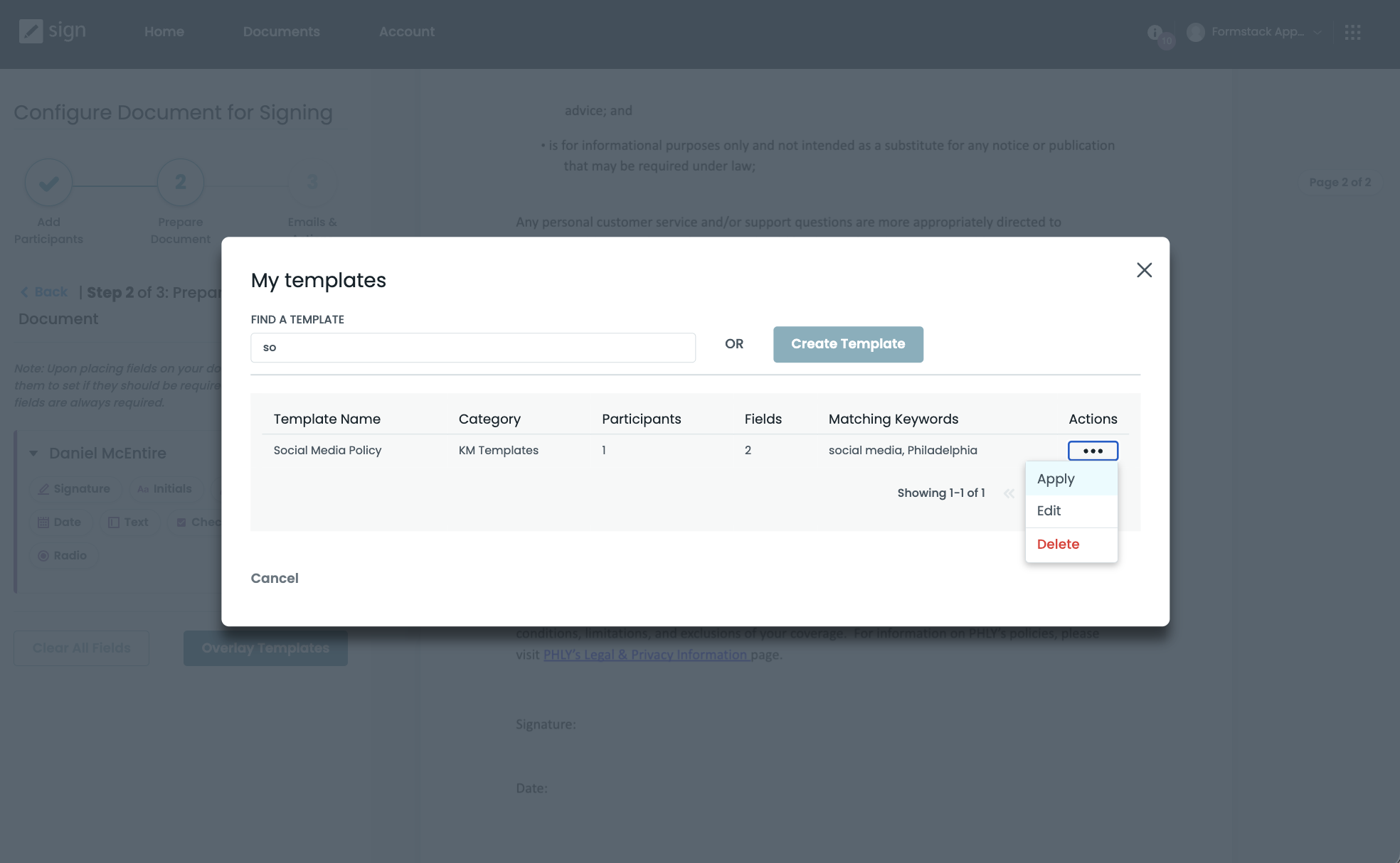 How to Use Field Overlay Templates in Formstack Sign for Documents from ...