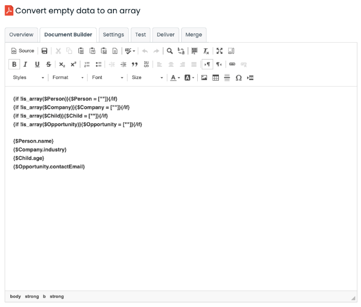 Commonly Returned Merge Field Errors